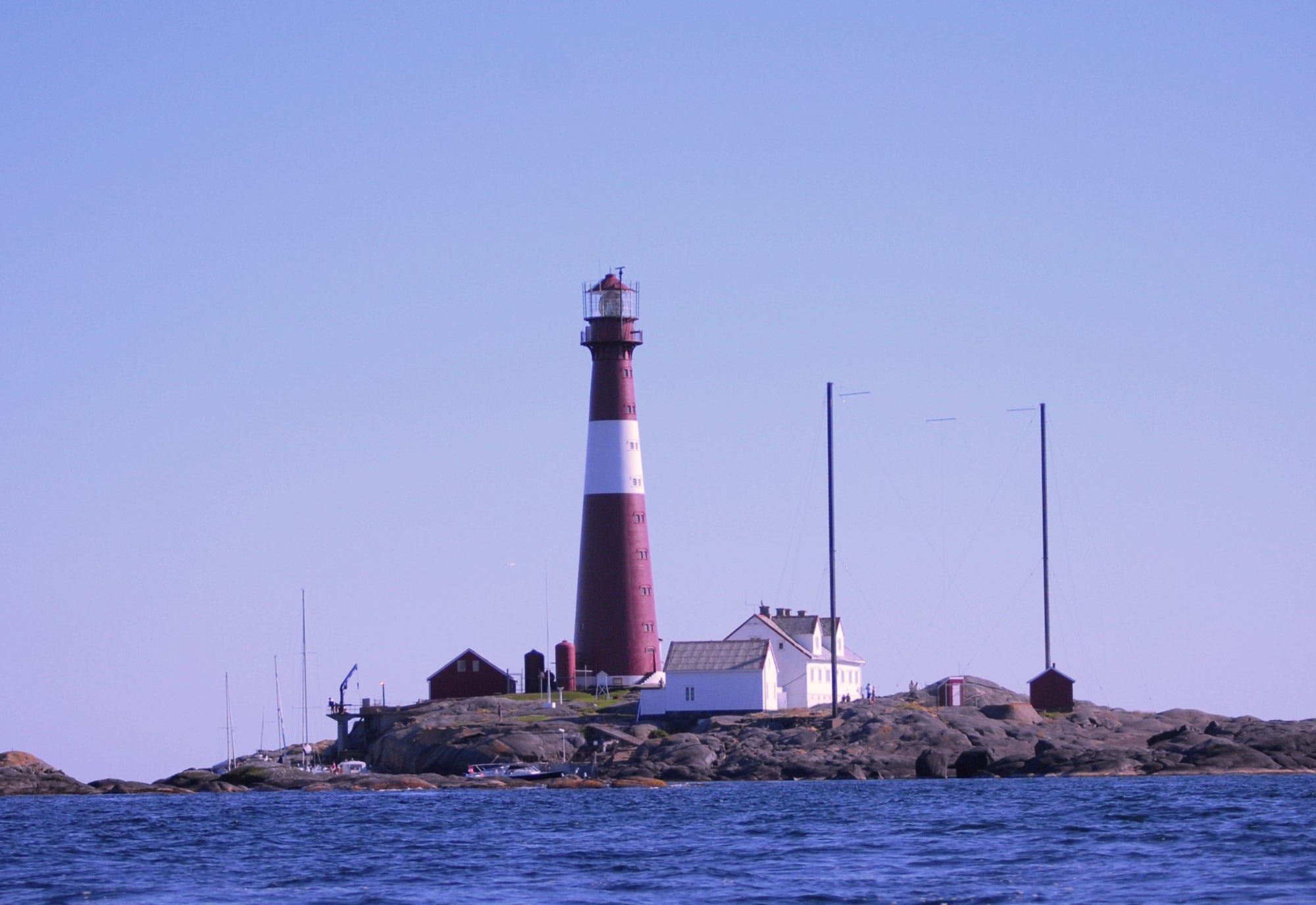 Færder Fyr - Svart skinnreim - 43mm – Bølgene